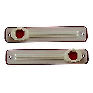 KYYET Rear Red Lens Side Marker Light Housing Fits for Ford F Series Truck 1973-1979/ Bronco 1978-1979/ E-Series Econoline 1975-1991