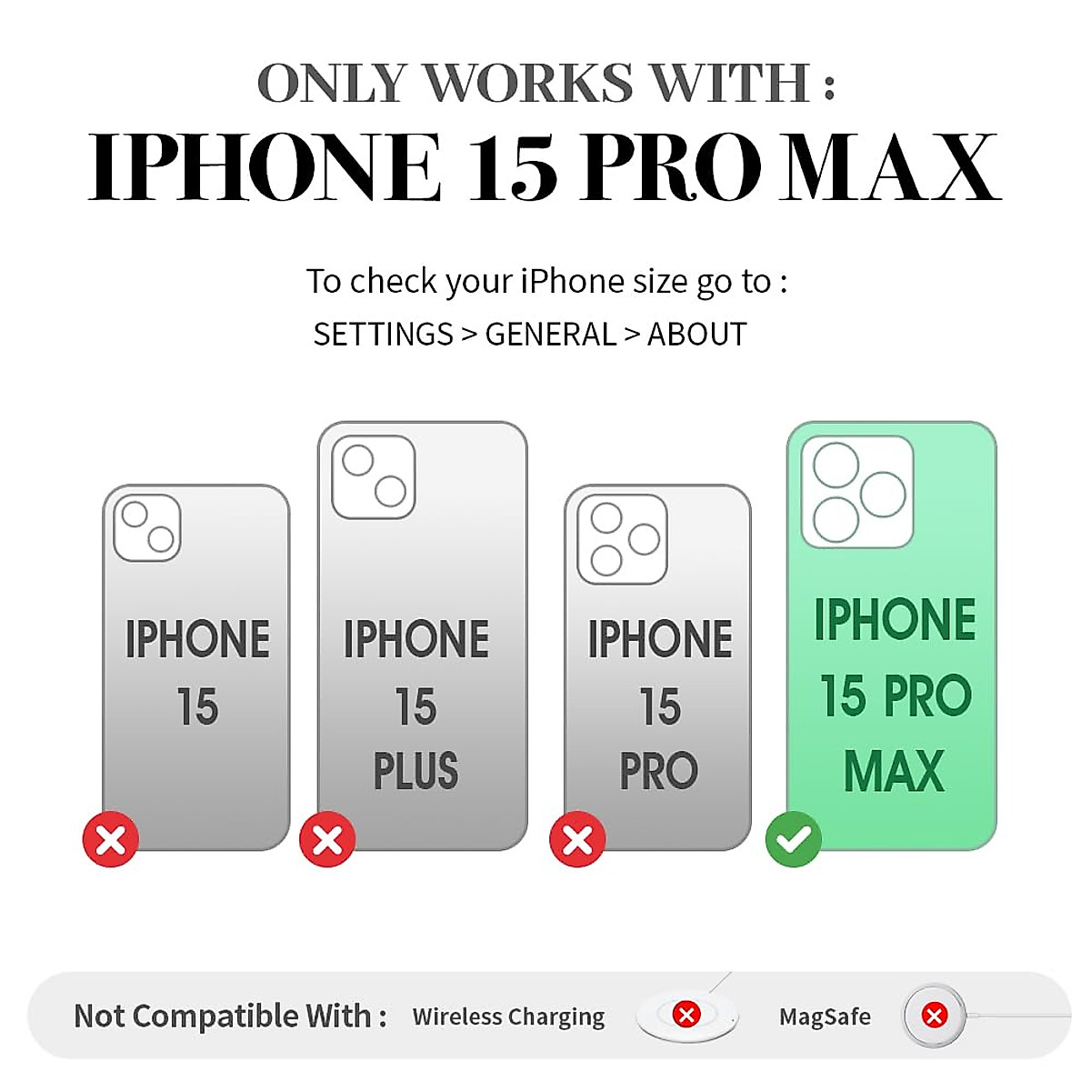 LAMEEKU for iPhone 15 Pro Max Wallet Case, Case with Card Holder, 360°Rotation Ring Kickstand, RFID Blocking Leather Protective Case for Women Men for Apple iPhone 15 Pro Max 6.7'' Beige (2023)