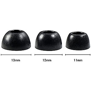 ALXCD Foam Ear Tips Compatible with Echo Buds 2 2nd Gen Earbuds, S/M/L 3 Sizes 3 Pairs Soft Memory Foam Earbud Tips, Replacement for Echo Buds 2, Black S M L