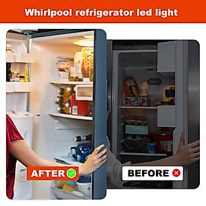 W11251749 W11602886 Freezer Light Bulb for Whirlpool Kenmore Amana Refrigerator Freezer Light Bulb Replaces W11449273 W11251749 W11520324 W11468934 AP6986570 W11549780 Fridge LED Light