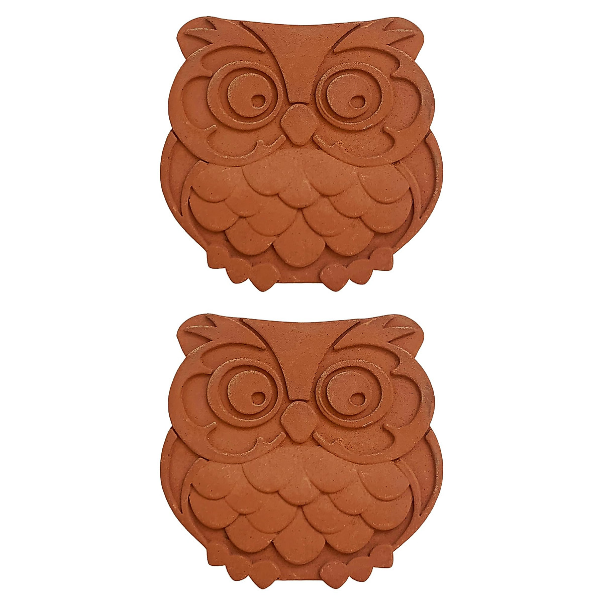 Fox Run Terracotta Brown Sugar Keeper and Saver, Owl, Set of 2