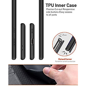 OCASE Compatible with Galaxy S21 5G Wallet Case, PU Leather Flip Folio Case with Card Holders RFID Blocking Kickstand [Shockproof TPU Inner Shell] Phone Cover 6.2 Inch (2021) - Black