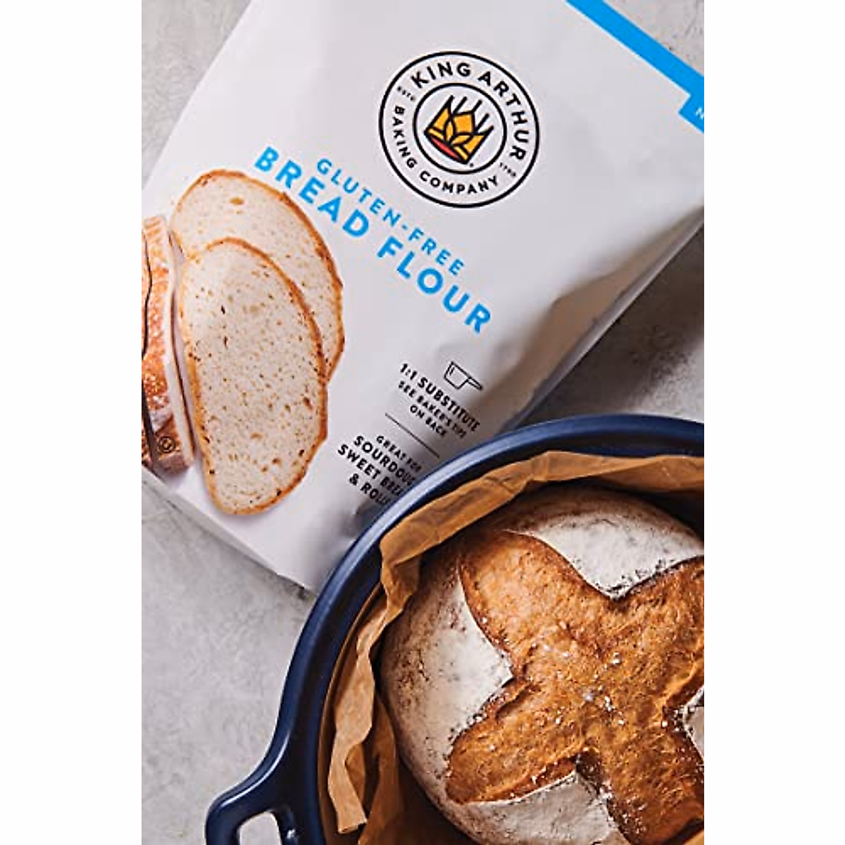 King Arthur Bread Flour, Gluten Free, 1:1 Flour Replacement great for yeasted recipes, 2lbs