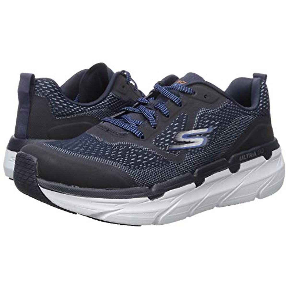 Skechers Men's Max Cushioning Premier Vantage-Performance Walking & Running Shoe Sneaker, Navy, 13 X-Wide