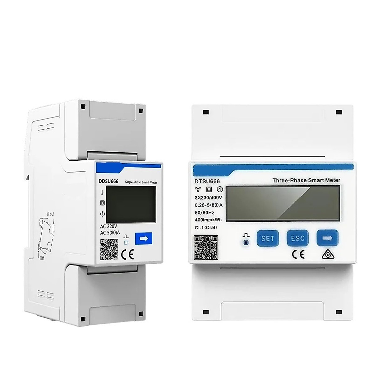 1PCS DDSU666 DTSU666 multi-function electric energy meter programmable V, A, W, KWH, VAR, MODBUS RS485 electric energy meter solar photovoltaic inverter ( Color : DDSU666 1.5(6)A , Size : MODBUS RS485
