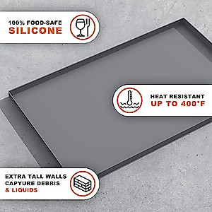 for Blackstone 28 Inch Griddle Mat Buddy, Silicone Grill Mat Protective Cover Accessories for Blackstone Griddle, Heavy Duty Food Grade Protector