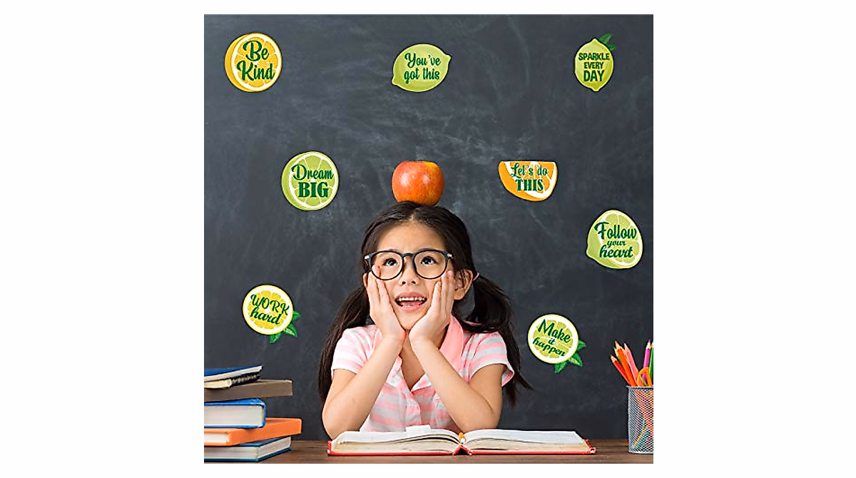 64 Pieces Lemon Cutouts School Bulletin Board Lemon Motivational ...