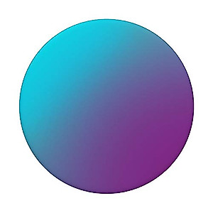 Aqua Teal Blue and Purple Ombre Gradient PopSockets PopGrip: Swappable Grip for Phones & Tablets