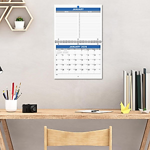 Dunwell 2023 Calendar for 3-Ring Binder (8.5x11, Blue Shades) Use as 2023 Binder Calendar, Wall Calendar or Desk Calendar, 3-Hole Punched, Fits Standard Notebooks