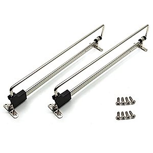 Valet Rod for Closet Pull Out Autuwintor Adjustable Rod for Closet To Hang Clothes with Mounting Screws Cold Rolled Steel Black Silver Valet Rod for Closet Pull Out, Retractable14-Inches,Quantity-2
