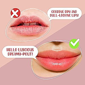 Lick Your Lips Berry Lip Sleeping Mask, Overnight Lip Mask, Moisturizer Hydrating Natural Lip care Treatment for Dry Cracked Chapped lips, Moisture & Collagen Booster, Lip Balm, Hyaluronic Acid, Vitamin C, Collagen, Vegan Cruelty Free