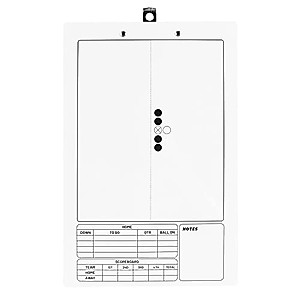 HIGHRAZON Dry Erase Football Coaches Clipboard, Football Lineup Board, Double-Sided White Board with Marker