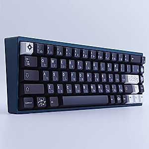Hyekit Custom Keycaps - PBT Keycaps, Cherry Profile, Dye Sub, Japanese Keycaps, 6.25u, 7u, 161 Key Set, for Mechanical Keyboard, US and UK Layouts (Galaxy)