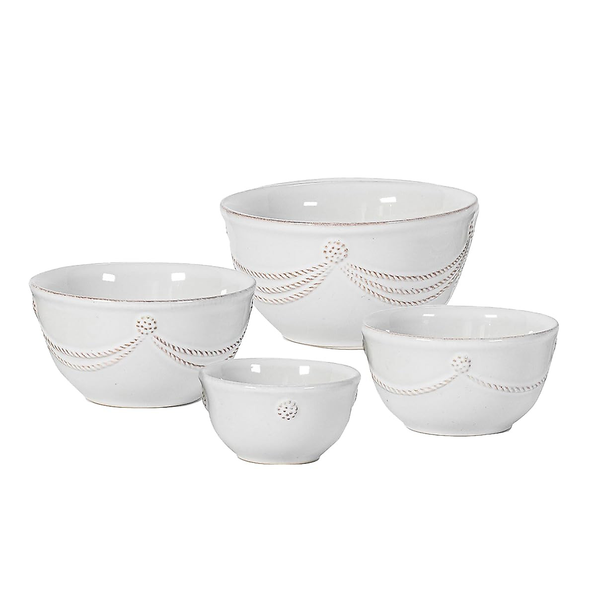 Juliska Berry & Thread Nesting Prep Bowl Set/4 - Whitewash