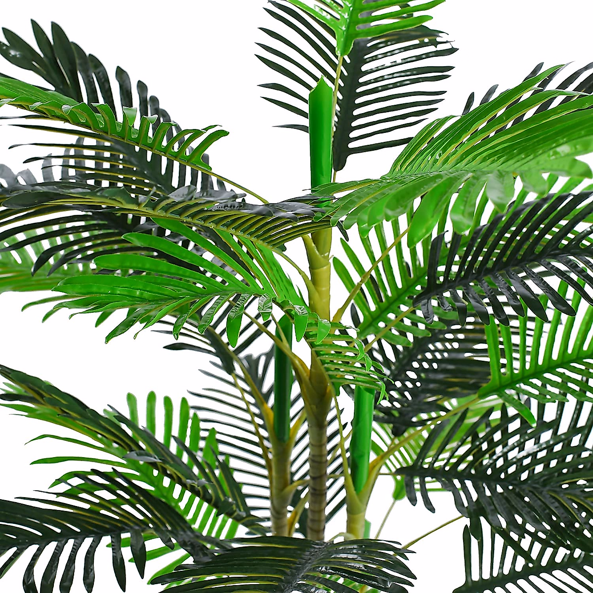 4.3 Feet Artificial Palm Plant Tree with 29 Trunks Faux Tree and Pot for Home Office Decoration…