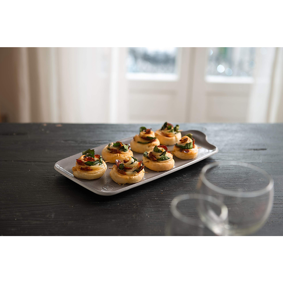 Emile Henry 12" x 6" Appetizer Platter | Clay