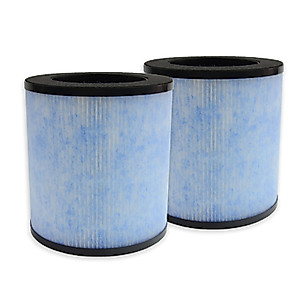 PUREBURG KF-spider True HEPA Replacement Filter Compatible with Kokofit KF-spider & Elechomes P1800 Air Purifier,H13 4-Stage Filtration High-efficiency Activated Carbon Air Clean Dust VOCs,2-Pack