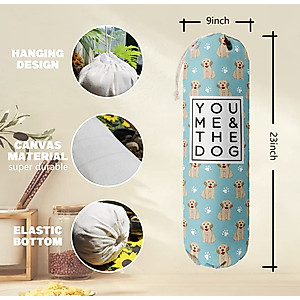 Grocery Bags Holder Organizer For Shopping Bags，Wall Mount Plastic Bags Storage Container Dispensers, Pet Lovers Home Kitchen Gifts For Women, Family, Friends, Dog Mom, Dog Dad(Labrador Retriever)