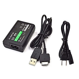 Wiresmith AC Power Adapter Charger and Data Sync Cable for Sony PS Vita 1000
