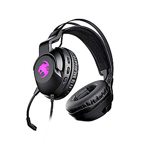 ROCCAT Pyro Mechanical Gaming Keyboard with RGB Lightning, Black (ROC-12-622) Burst Pro Lightweight Optical Gaming Mouse & ROCCAT Elo 7.1 USB Wired Surround Sound PC Gaming Headset