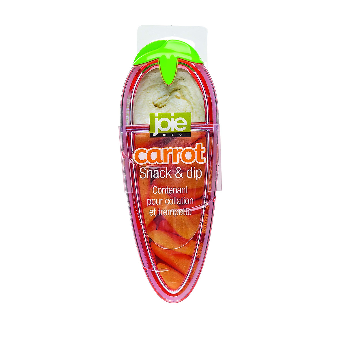 Joie Carrot, BPA Free, LFGB Approved, Sectioned Food Container for Snacks, One Size, Orange
