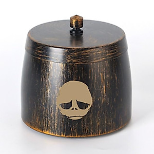 Jack Skellington Ashtray for Car Mini Trash Can w/Lid, Halloween Nightmare Before Christmas Tiny Garbage Bin for Office Countertop,Desk Tabletop, Car Garbage Cans Automotive Ashtrays