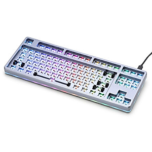DROP CTRL High-Profile Mechanical Keyboard — Tenkeyless TKL (87 Key) Gaming Keyboard, Hot-Swap Switches, Programmable, Backlit RGB LED, USB-C, Doubleshot PBT, Aluminum (Black, Barebones)