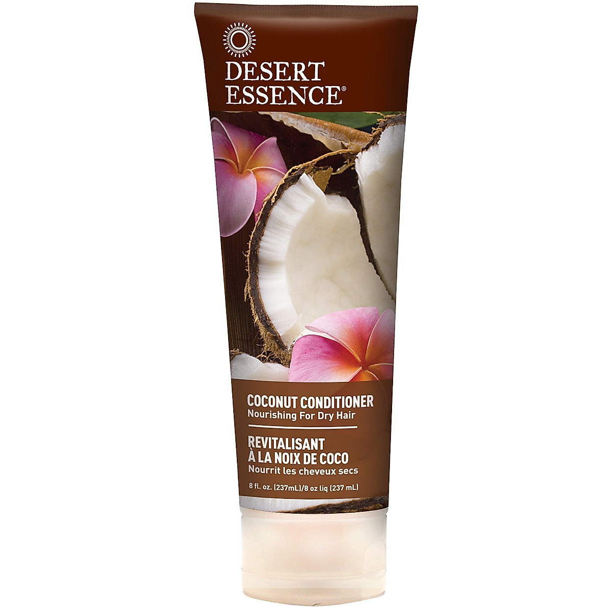 Desert Essence Coconut Shampoo & Conditioner Bundle - 8 Fl Ounce - Nourishing For Dry Hair - Delightful Scent - Refreshes Skin - Coconut Oil