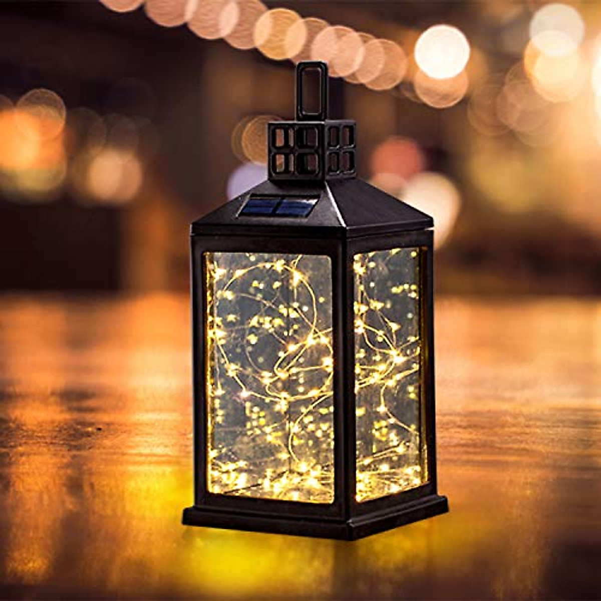 Solar Lantern Lights Outdoor SUNWIND Waterproof Solar Table Lamp Hanging Lighting with 40 Warm White LEDs for Garden Patio Landscape Decoration