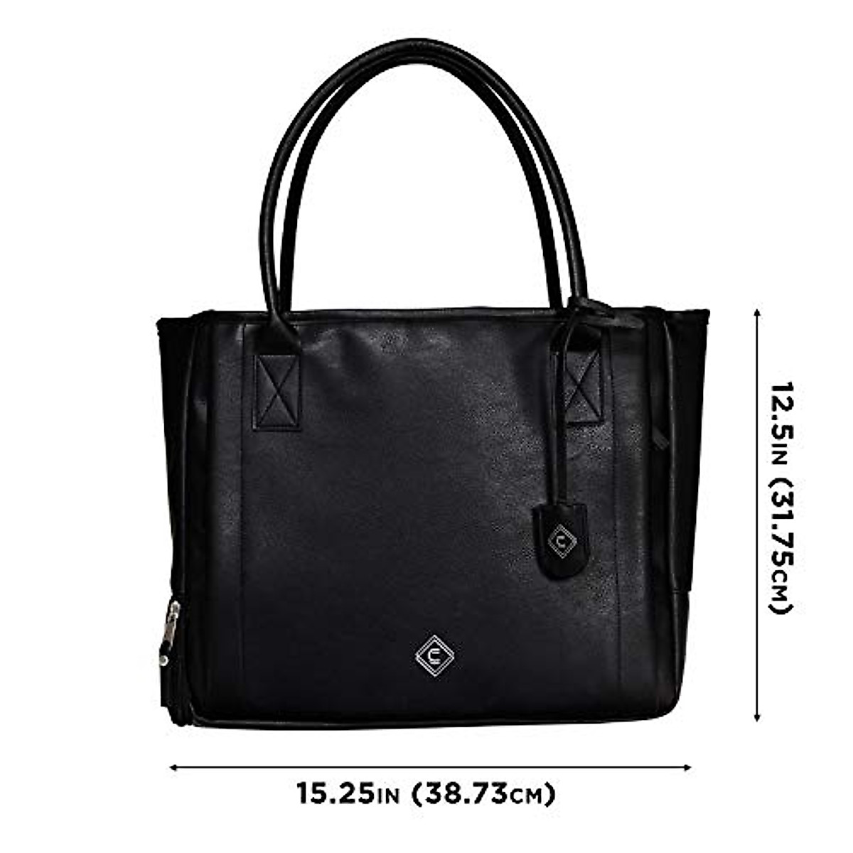 Allen Company Girls with Guns 'Casual Cosmic' Concealed Carry Purse w/Large Insulated Thermal Pocket, PU Leather, Black