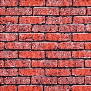red brick wall fabric Landscape Medley Elizabeth's Studio (per 0.5 yard multiples)