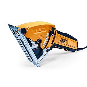 Official ROTORAZER Compact Circular Saw Set DIY Projects -Cut Drywall, Tile, Grout, Metal, Pipes, PVC, Plastic, Copper, Carpet w Blades, Dust Collector & Case AS SEEN ON TV