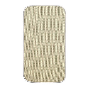 iDesign iDry Mini Absorbent Kitchen Countertop Dish Drying Mat - Wheat/Ivory