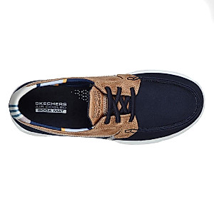 Skechers Women's Go Walk Lite Boat Shoe, Navy, 6