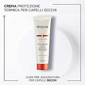 KERASTASE Nutritive Nectar Thermique Hair Serum | Nourishing Blow Dry and Styling Heat Protectant | Leave-In Conditioner and Primer | Reduces Breakage and smoothens Hair | For Dry Hair | 5.1 Fl Oz