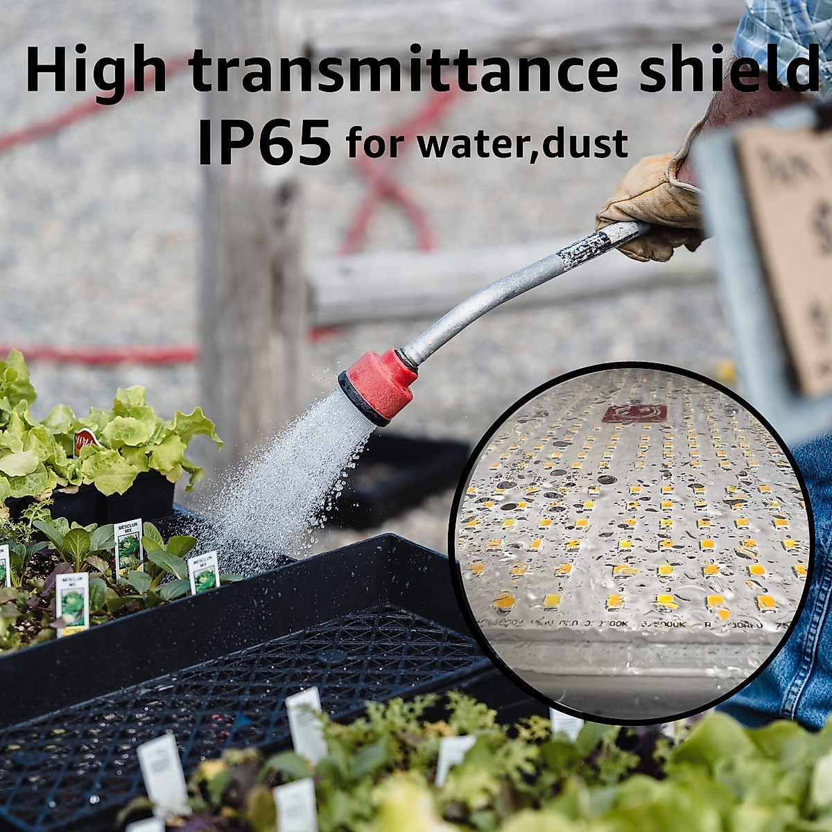 HYPERLITE Groplanner LED Grow Light GP1500 App Dimmable, 756pcs LEDs 3x3ft Growing lamp,Full Spectrum 150w Growing Lamps Board Daisy Chain for Indoor Plants Seeding Veg,Greenhouses Grow Tent.