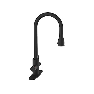 Westbrass KH41AK-62 HotMaster 4 in 1 Kitchen Faucet Kit with Dual Mode Pull Out Spray Head, DigiHot Instant Hot Water Tank and Two in-Line Water Filter System, Matte Black