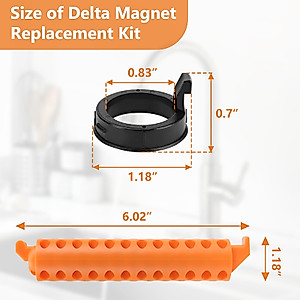 RP80977 Magnet Replacement Kit for Delta Kitchen Faucet, Faucet Plumbing Replacement Parts for Delta Faucet Repair Parts