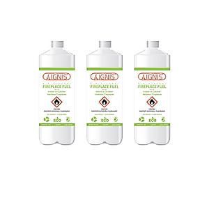 Bio Ethanol Fireplace Fuel - Ventless Indoor/Outdoor - 3 Quarts