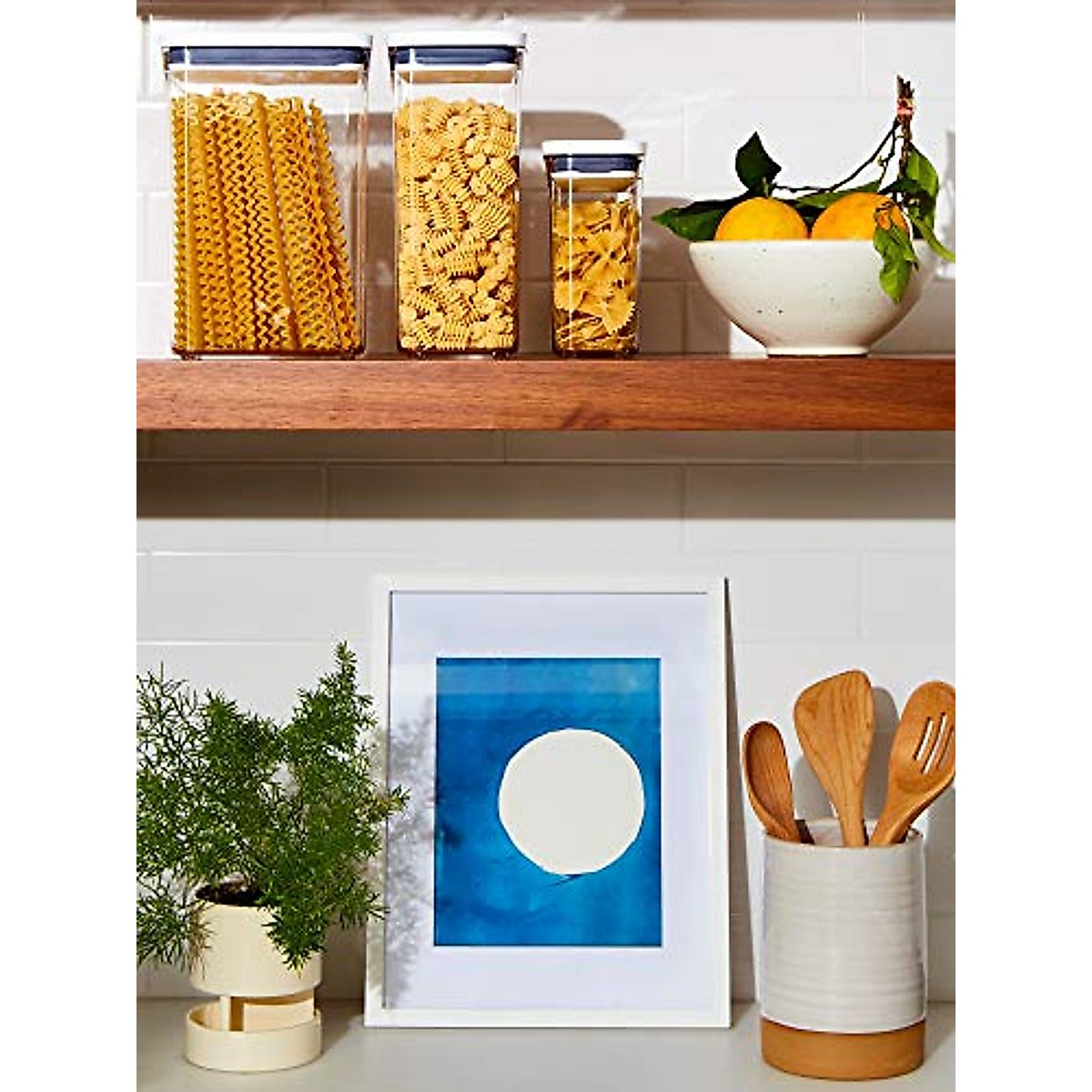 OXO Good Grips POP Container – Airtight 4.4 Qt for Flour and More Food Storage, Square, Clear