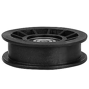 Fourtry 194327 Flat Idler Pulley Fit for Craftsman Riding Mower - Flat Pulley Fit for HU Ariens Poulan Craftsman YT4000 YS4500 Lawn Tractor with 42" 54" Deck, Replace 532194327 280-6630