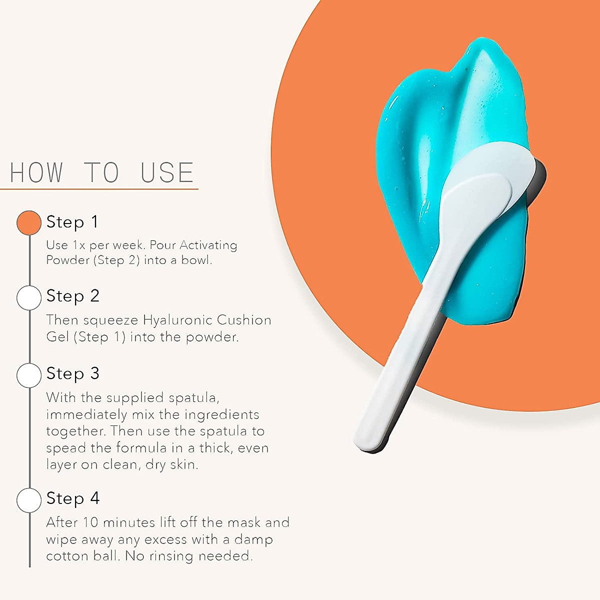 Dr Dennis Gross Hyaluronic Marine Modeling Mask: for Dehydrated Skin, Dull Complexion & Fine Lines and Wrinkles, 4 Treatments