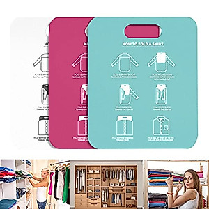 WJCCY 2 pcs Fast Folding Board Convenient Stacking Board Adult Clothes Shirt Folding Board Lazy Stacking Clothes Tool Household (Color : Red)