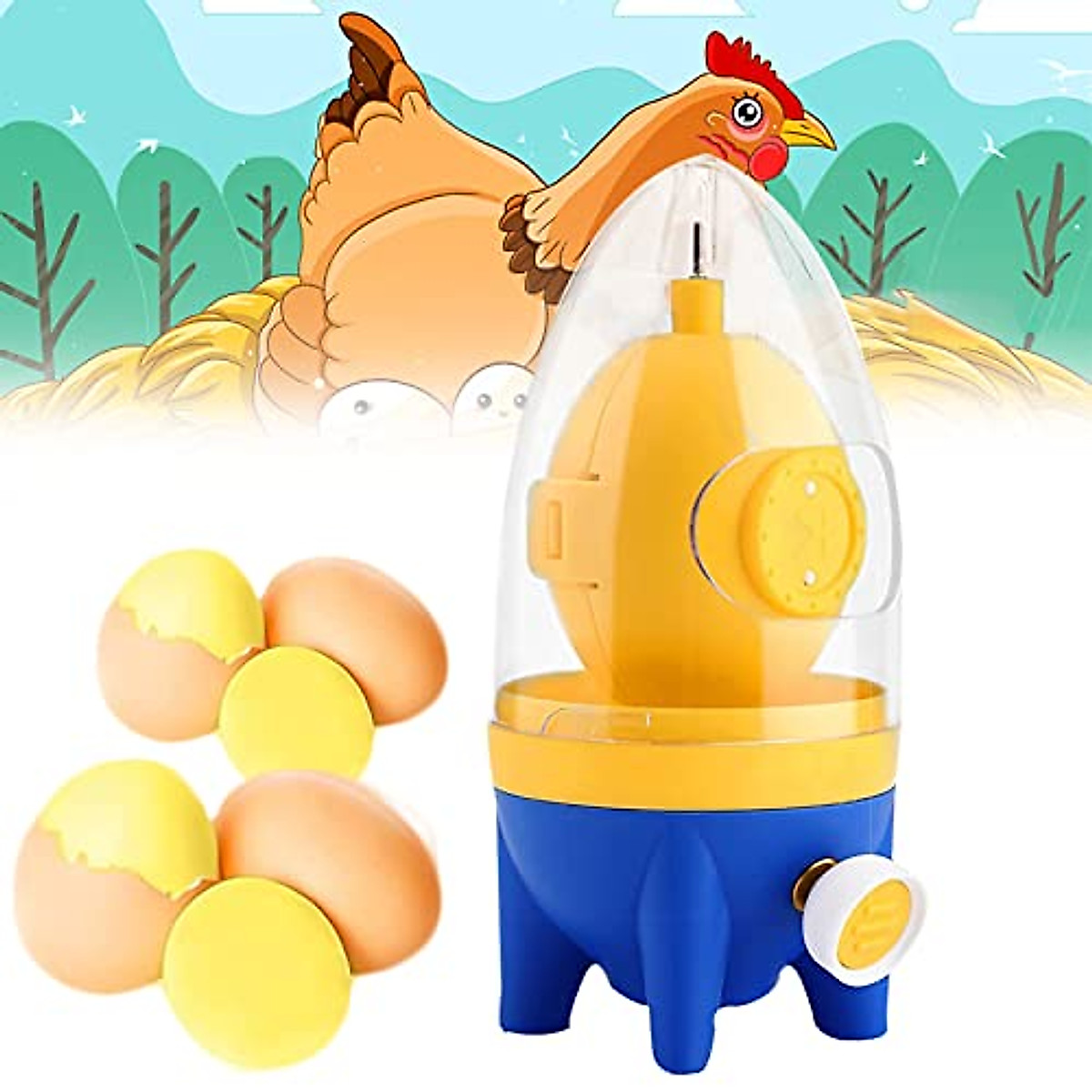 AGSIXZLAN Egg Yolk Mixer,Quick Golden Manual Egg Mixer Portable Egg Maker,Eggs Shaker Egg Spinner for Kitchen Mixing Egg Whites and Yolks