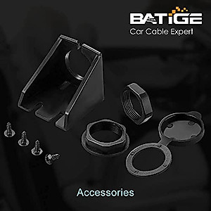 BATIGE Single Port USB 3.0 Male to Female AUX Car Mount Flush Cable Waterproof Extension for Car Truck Boat Motorcycle Dashboard Panel - 3ft