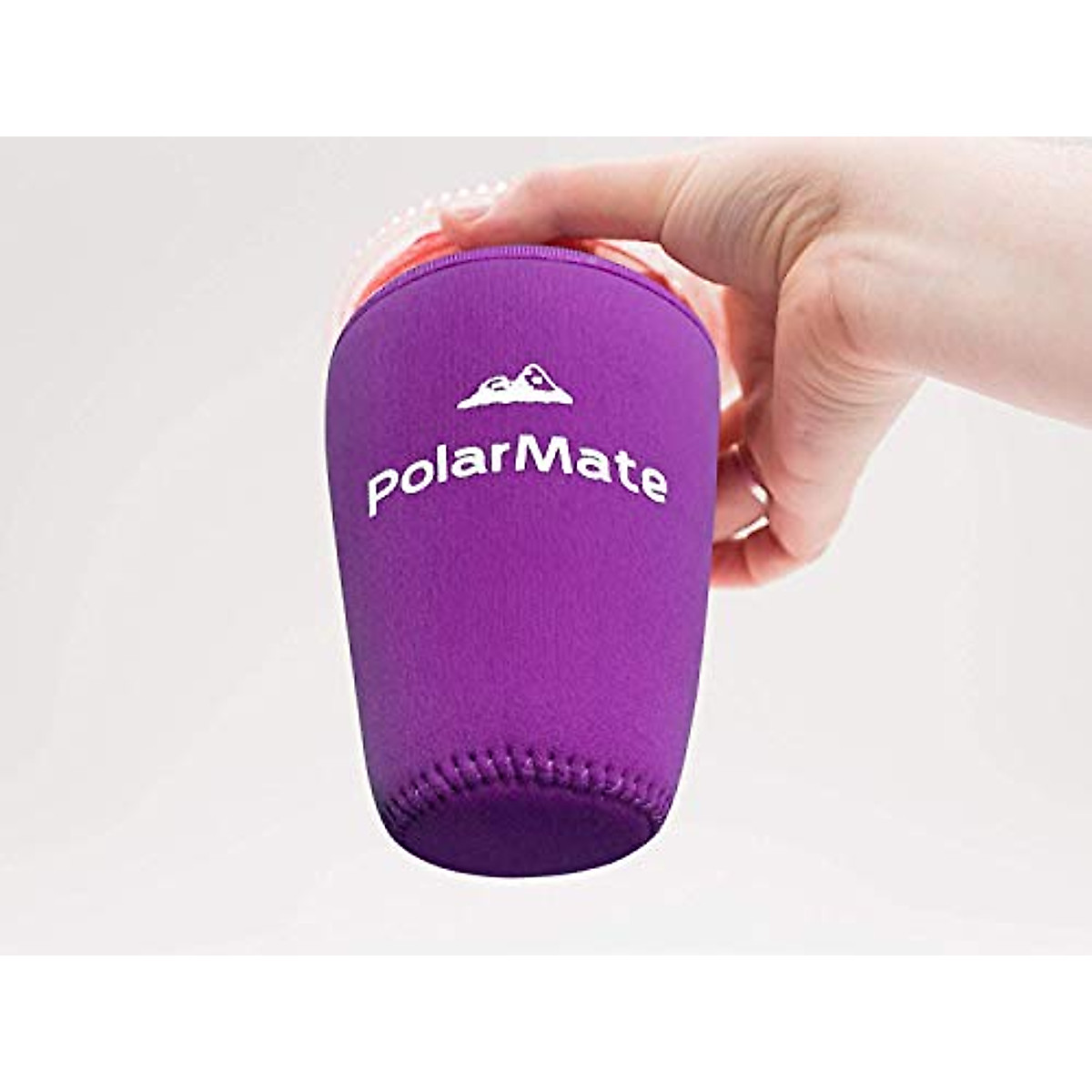 3 Pack Reusable Iced Coffee Sleeve | Insulator Cup Sleeve for Cold Drinks Beverages | Neoprene Cup Holder | Ideal for Starbucks, McDonalds, Dunkin Donuts & More (Purple)