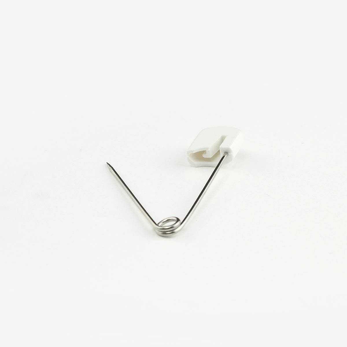 OsoCozy Diaper Pins - {White} - Sturdy, Stainless Steel Diaper Pins with Safe Locking Closures - Use for Special Events, Crafts or Colorful Laundry Pins , 8 Count (Pack of 1)