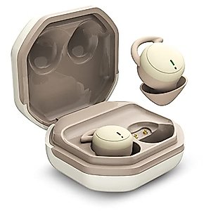 ATHRZ Sleep Invisible Earbuds Smallest Mini Wireless Bluetooth Earpiece Phone Discreet Earbud for Small Ears, Work, Sleep On Side, Women, Kids (Nude)
