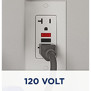 GE APPLIANCES Point of Use Water Heater | Electric Water Heater with Adjustable Thermostat & Drain Valve | 10 Gallon | 120 Volt | Stainless Steel, Gray (GE10P08BAR)
