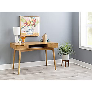 Linon Home Decor Products Natural Wood Modern Linon Drake Desk